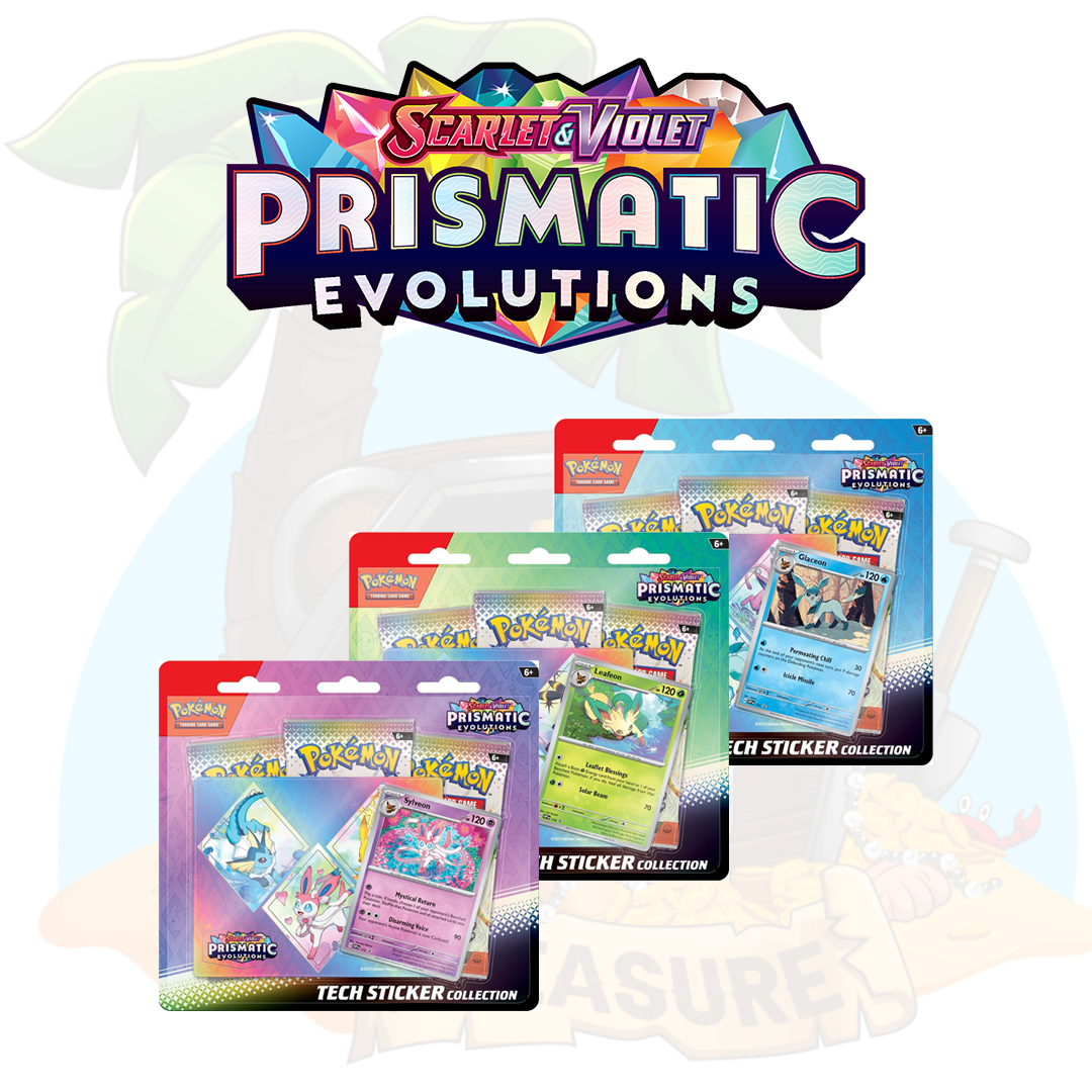 Pokémon - SV8.5 Prismatic Evolution Tech Sticker Collection (3er Set ...